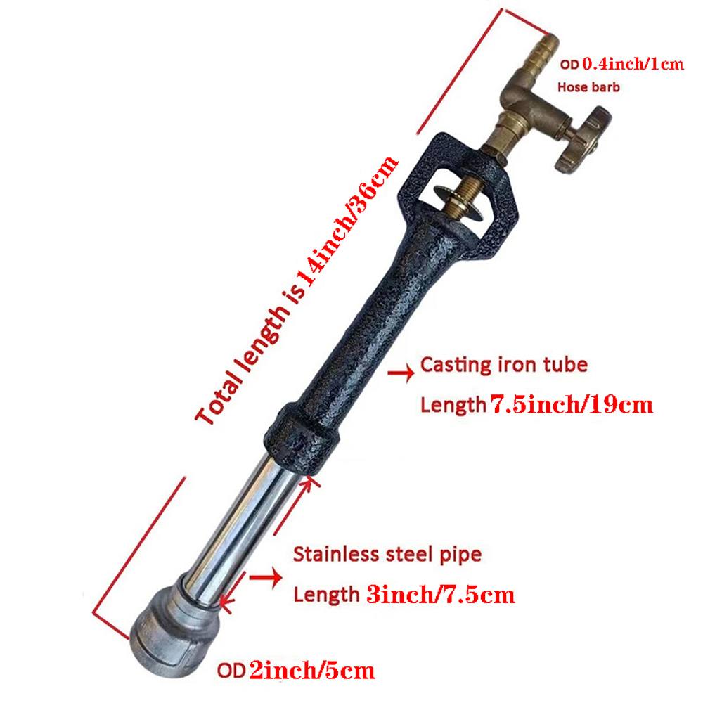 LSMIITTH Double Propane Forge Burners with Gas Hose and Regulator for ...
