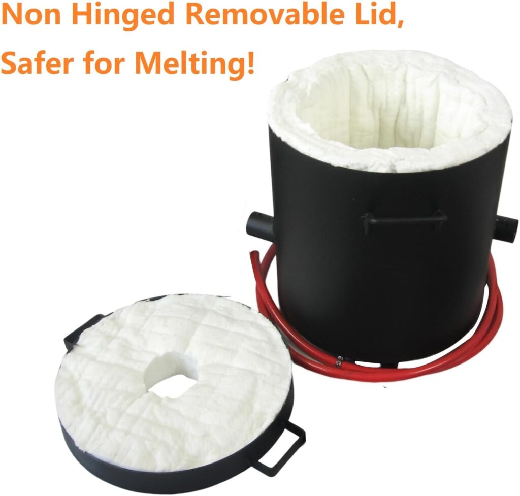 LSMIITTH 25KG(55LBs) Large Propane Smelting Furnace Kit with Crucible ...